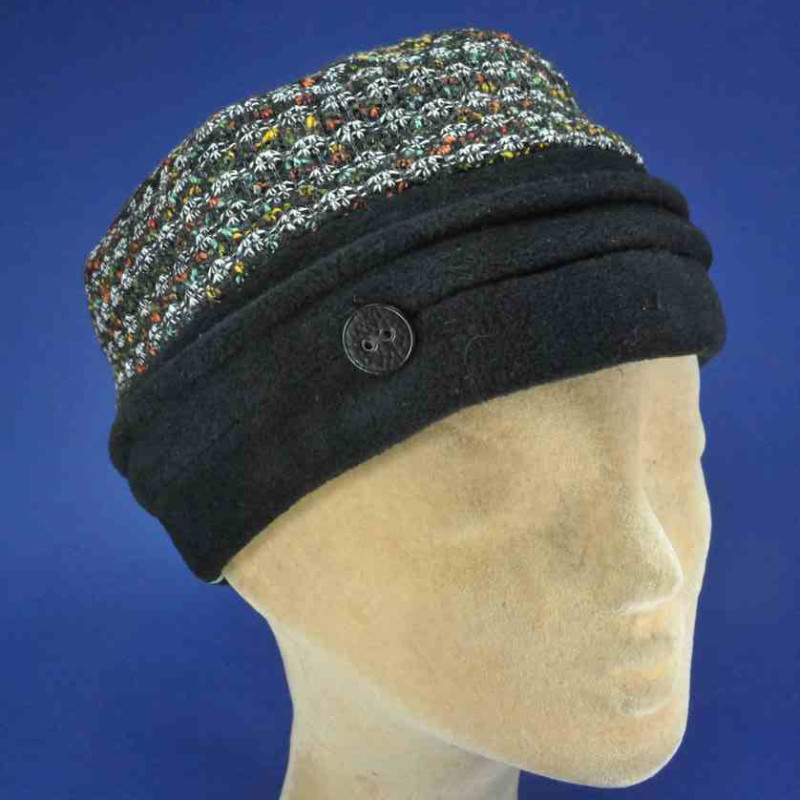 Toque en 100% polyester, ravissante couleur poivre | Pour les femmes