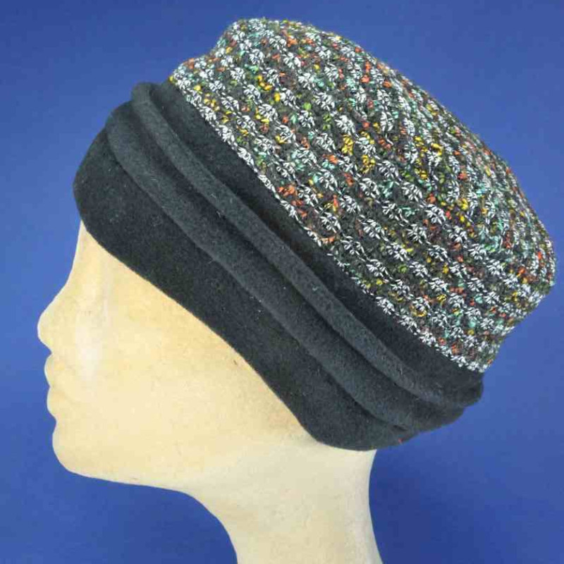 Toque en 100% polyester, ravissante couleur poivre | Pour les femmes