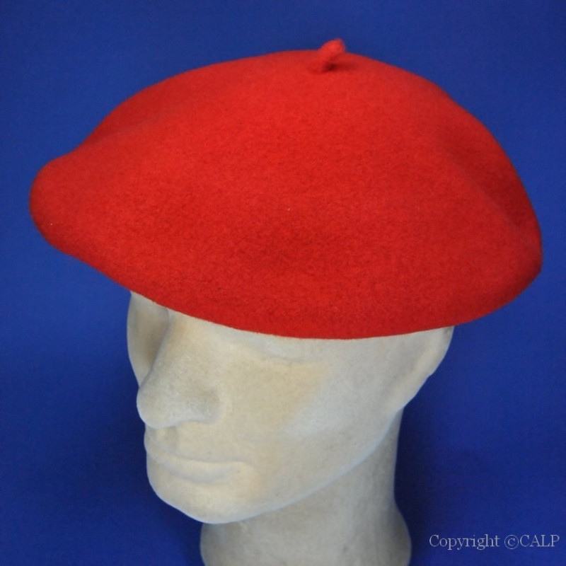 Béret basque rouge homme-Béret rouge authentique
