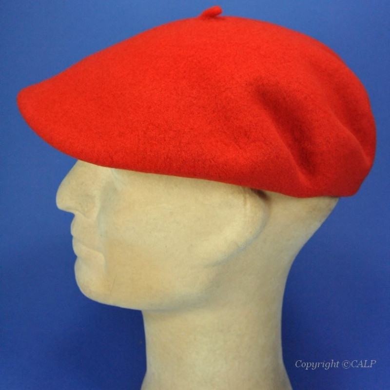 Béret basque rouge homme-Béret rouge authentique