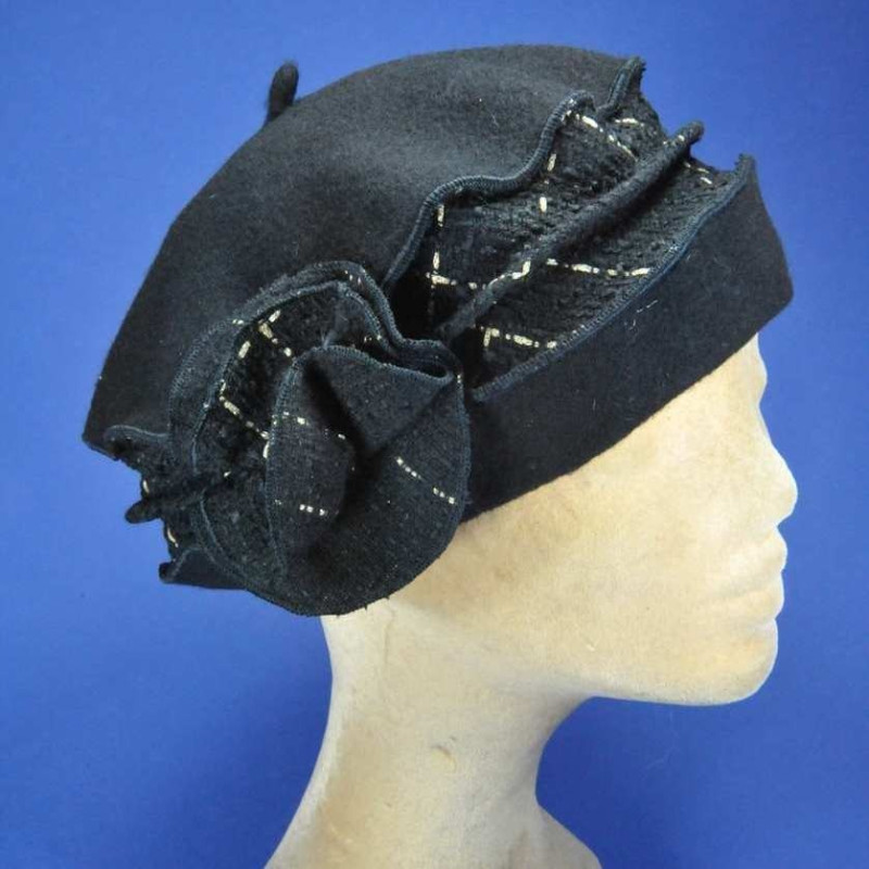 Toque en laine haut de gamme femme - Achat toque d'hiver couture