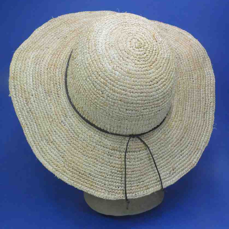 Capeline Raphia sunshine, réglable par lacet de 54 à 57cm | Pour femme