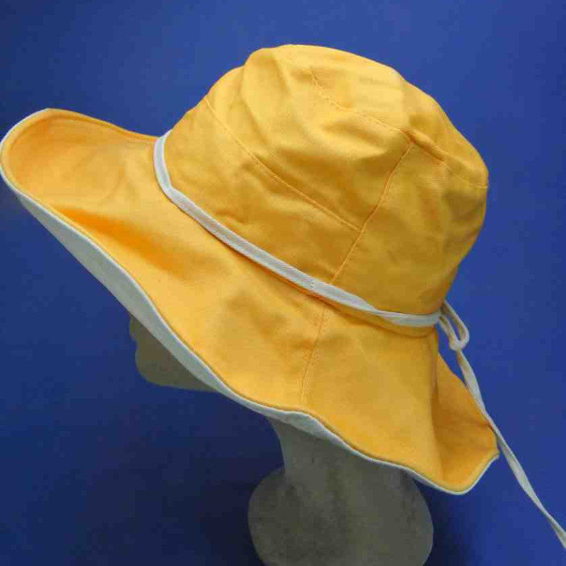 Bob en coton, bicolore, mimosa, premier prix | Bob pour femme