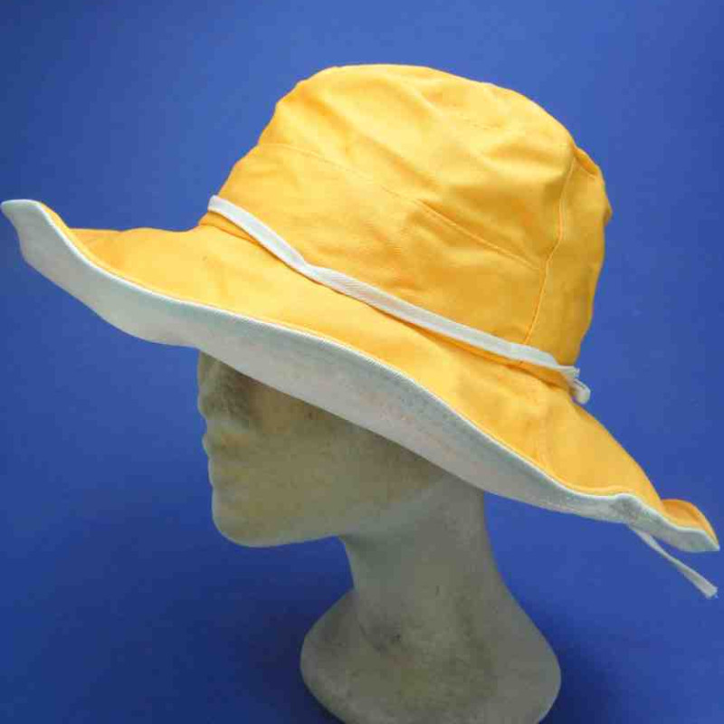 Bob en coton, bicolore, mimosa, premier prix | Bob pour femme