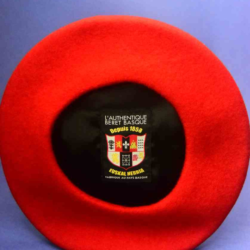 Beret chasseur alpin rouge Homme - Béret chasseur alpin rouge - Béret ...