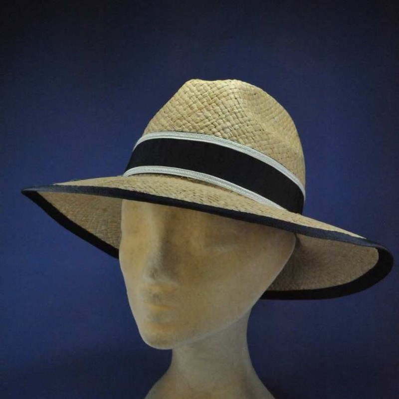 Achat chapeaux de paille femmes - Chapeau grand bord en paille