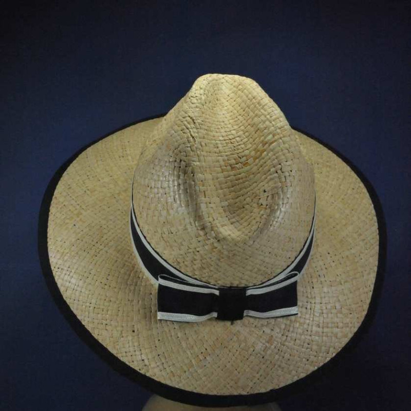 Achat chapeaux de paille femmes - Chapeau grand bord en paille